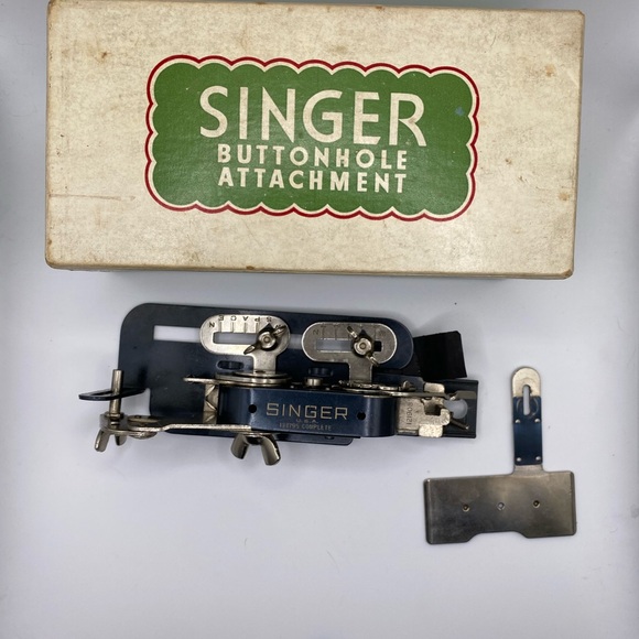 Singer | Design | Vintage Singer Buttonhole Attachment No 21795 In ...